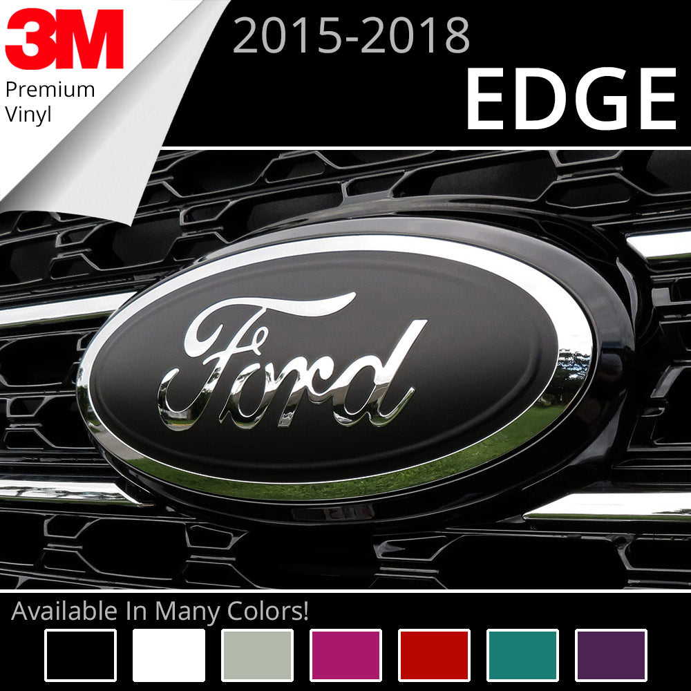 BocaDecals 2015-2018 Ford Edge Logo Emblem Insert Decals