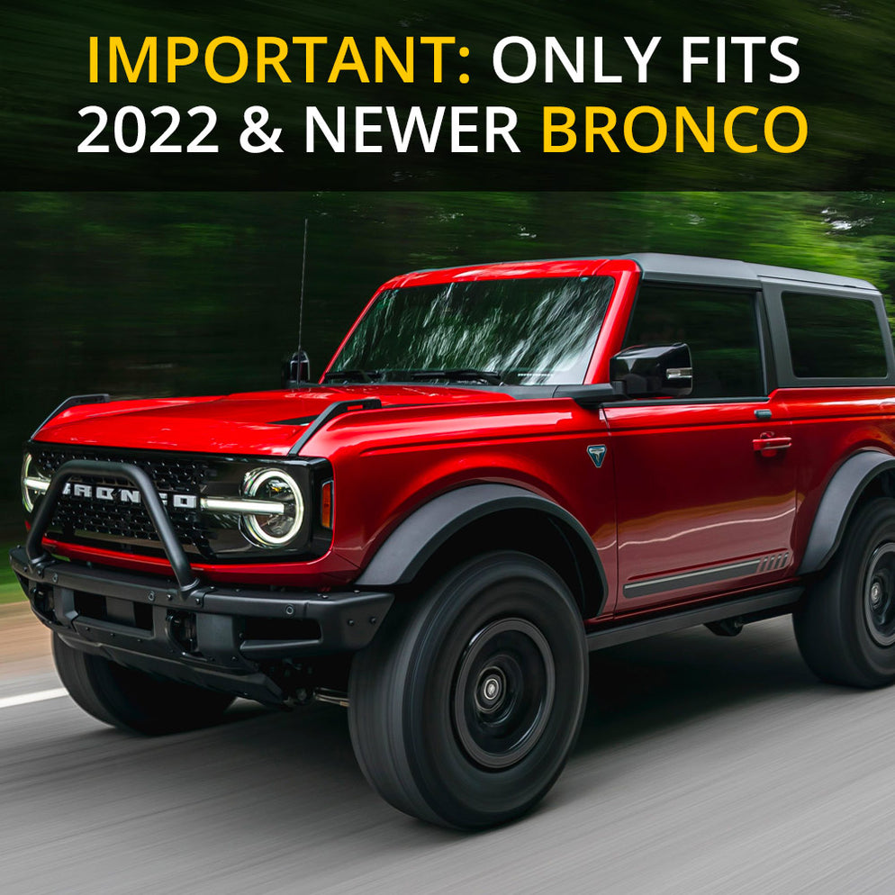 BocaDecals 2022-2025 Ford Bronco Logo Emblem Insert Decal Overlay