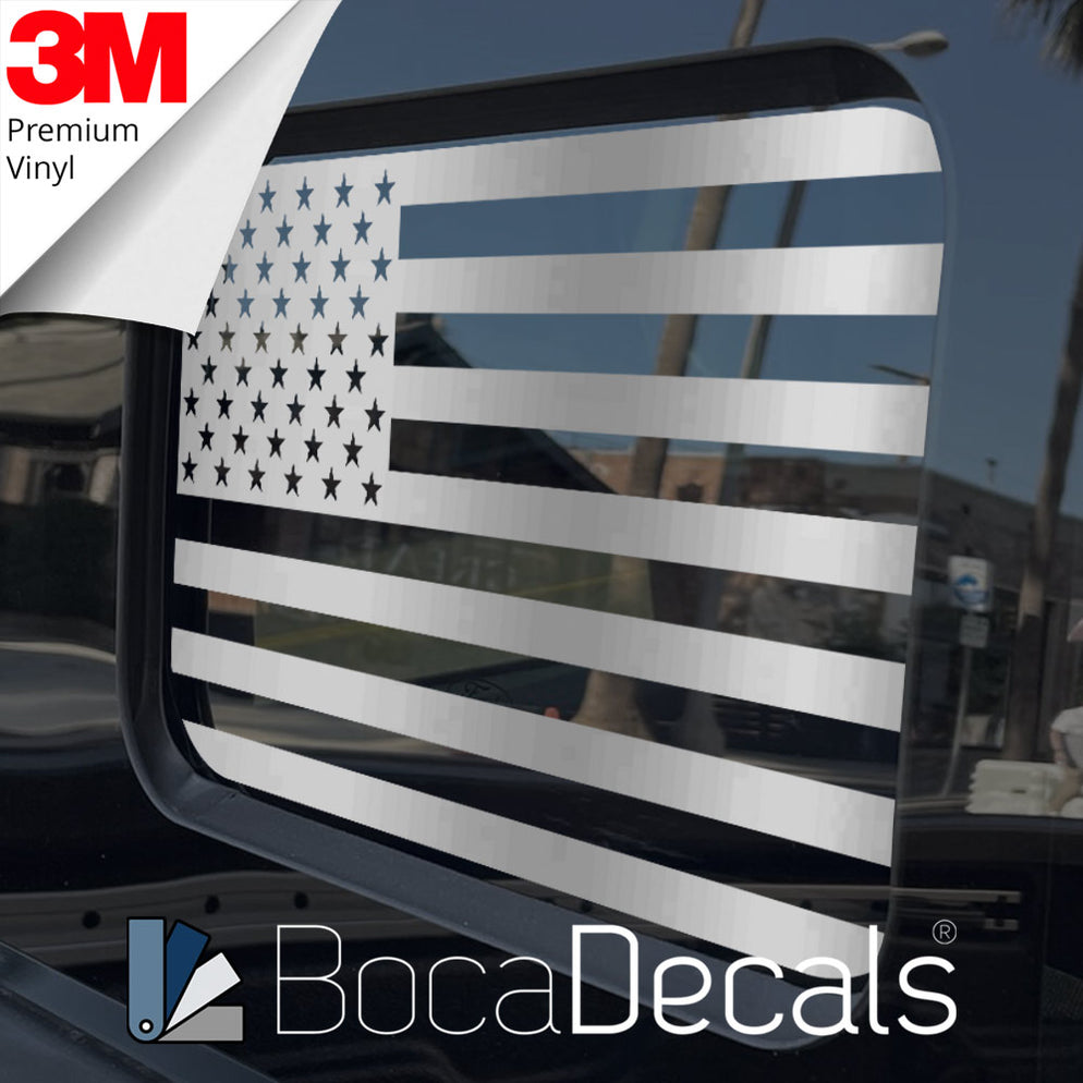 BocaDecals 2022-2025 Ford Maverick Rear Middle Window American Flag De