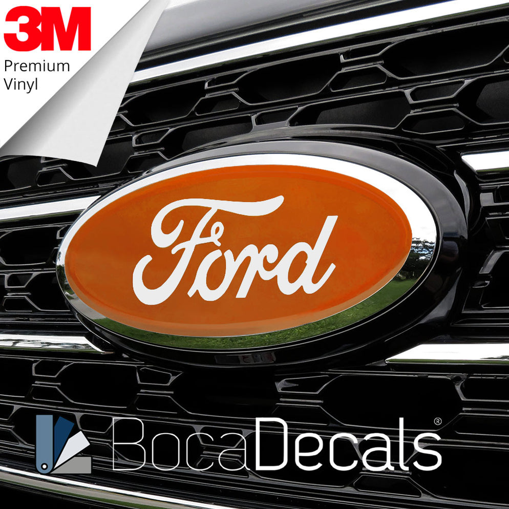 BocaDecals Emblem Overlay Insert Decals For 2025-2026 Ford Maverick (S